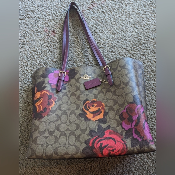 Coach | Bags | Coach Floral Handbag Amazing Condition | Poshmark